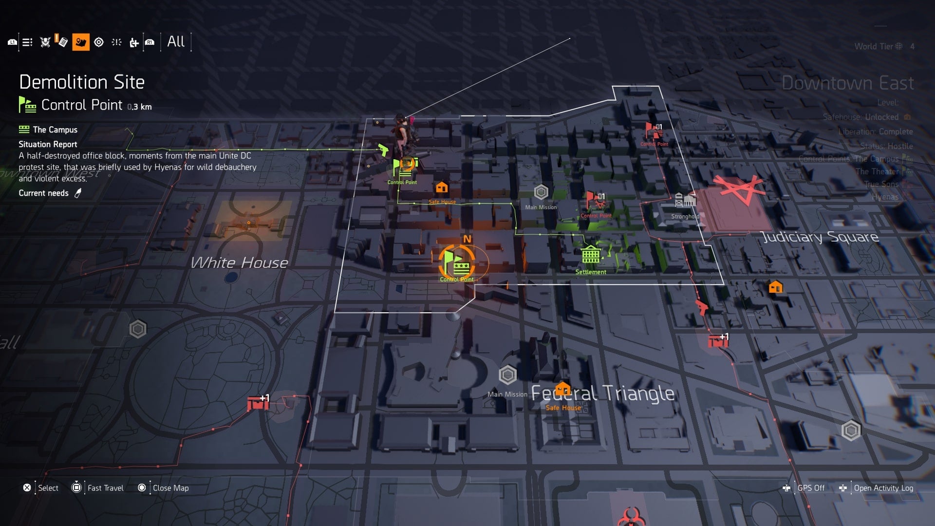 The Division 2 Control Points - How to Level Up Control Points and Get Alert Level 4 in The ...